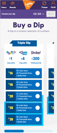 The Official Lotto NZ website
