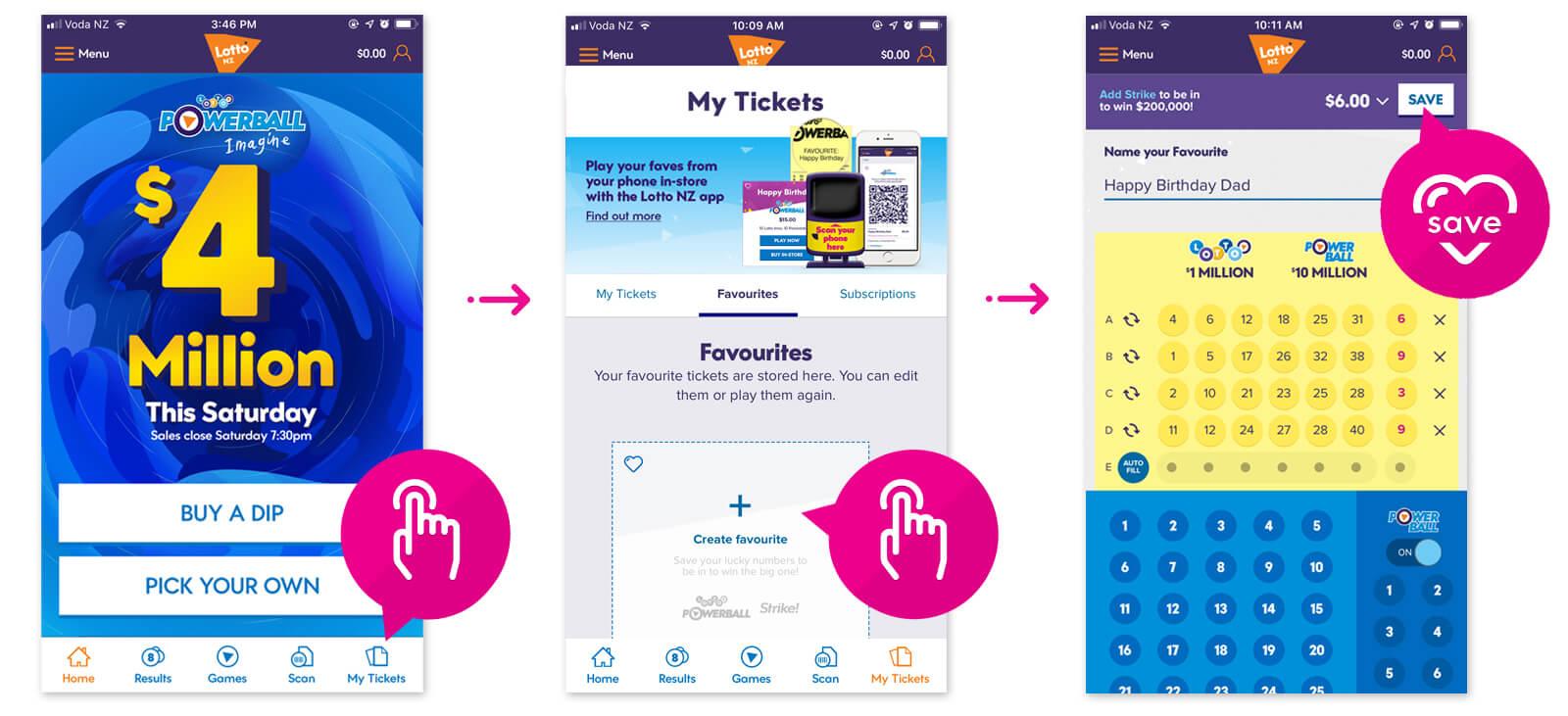 The Official Lotto NZ website