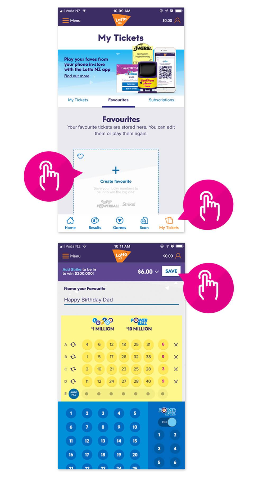 The Official Lotto NZ website